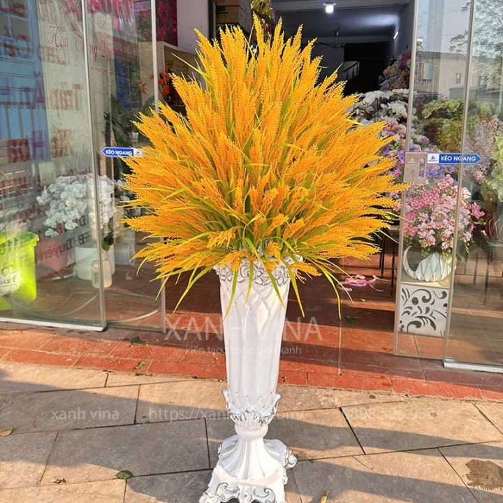 Bông lúa giả cao cấp trang trí tinh tế, mang hơi thở đồng quê hiện đại